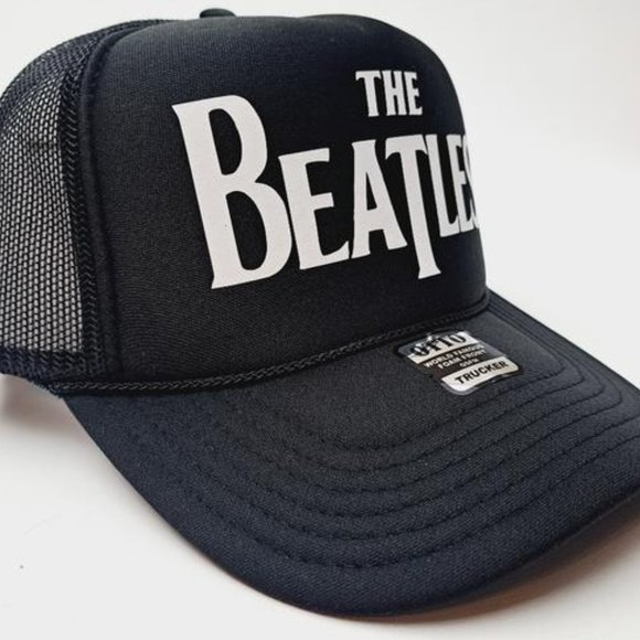 Accessories | The Beatles Trucker Mesh Snapback Cap Hat Black Music 6s ...